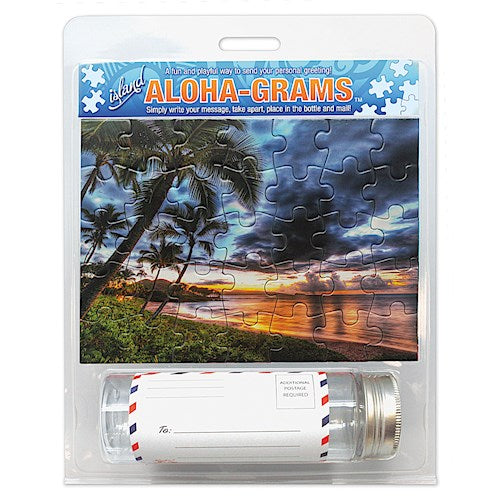 Island Aloha-Grams Puzzle 5x7 PC, Maluaka Beach – Our Island Heritage
