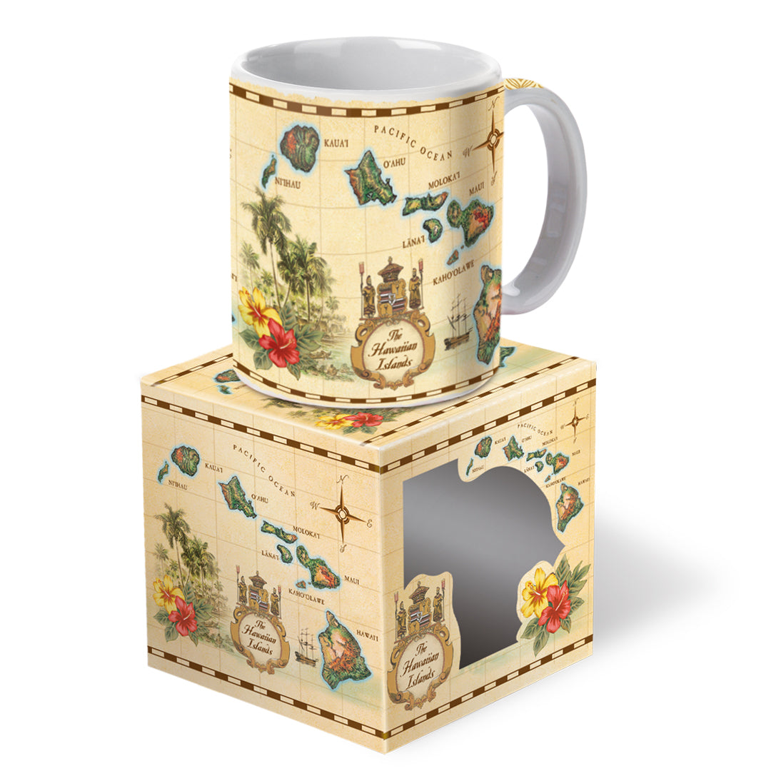 Boxed Mug, Islands of Hawai‘i | 10 oz. Souvenir – Our Island Heritage