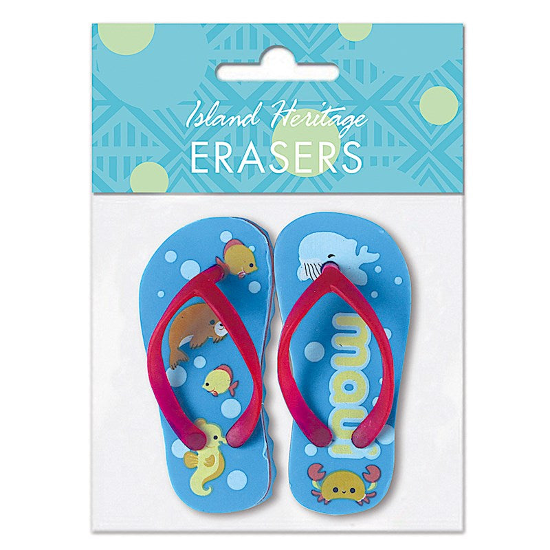 Rubber Slipper Erasers 1-pr, Marine Life Maui – Our Island Heritage