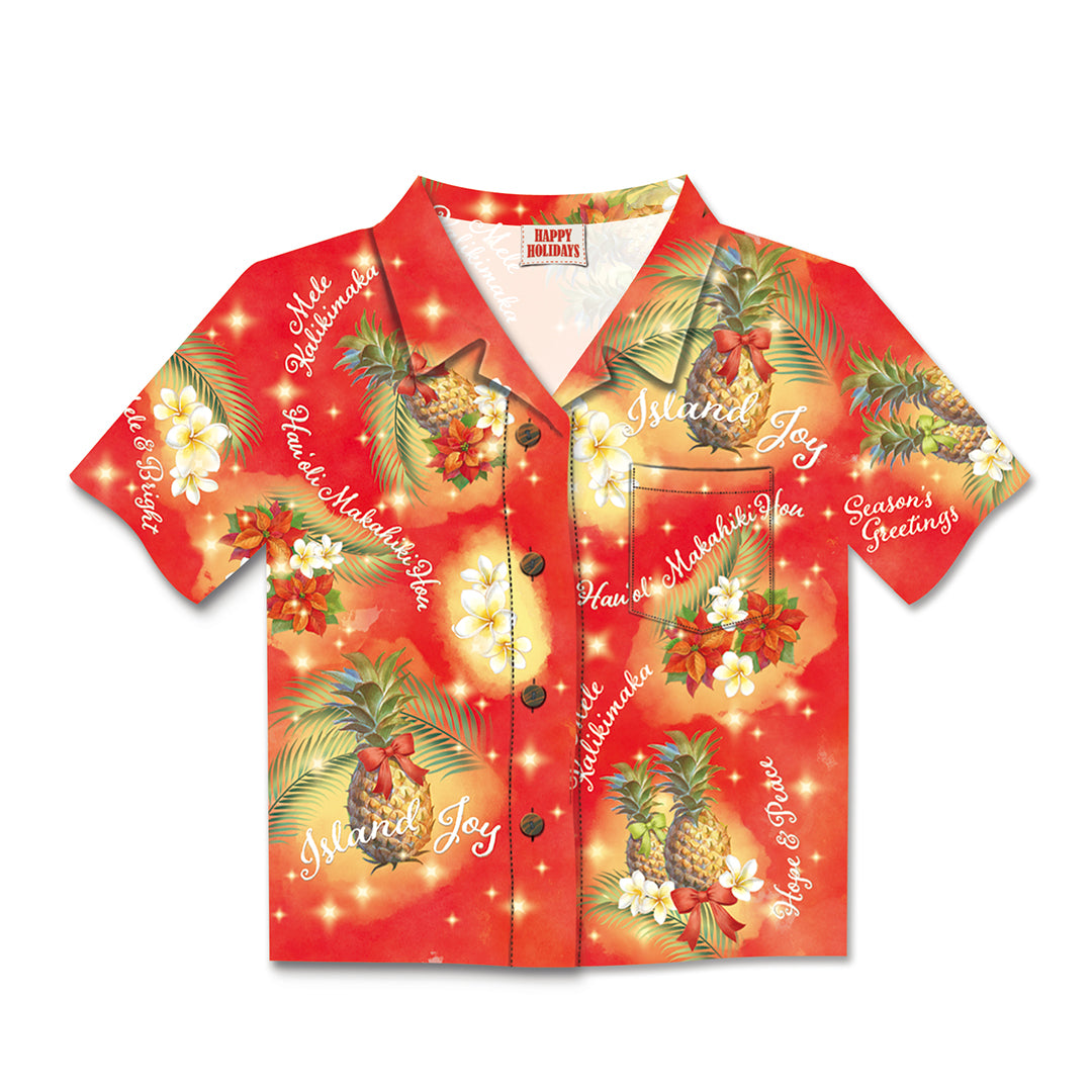 Island Joy Aloha Shirt Christmas Cards | 8-Pack – Our Island Heritage