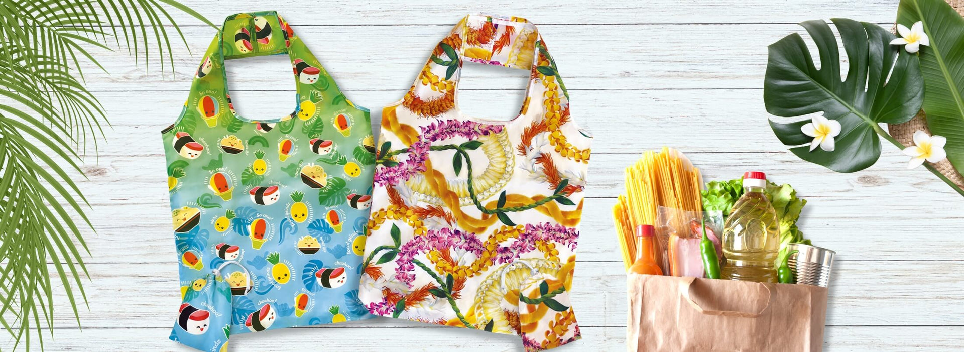 Hawaii Foldable Totes | Compact & Eco-Friendly Bags – Our Island Heritage