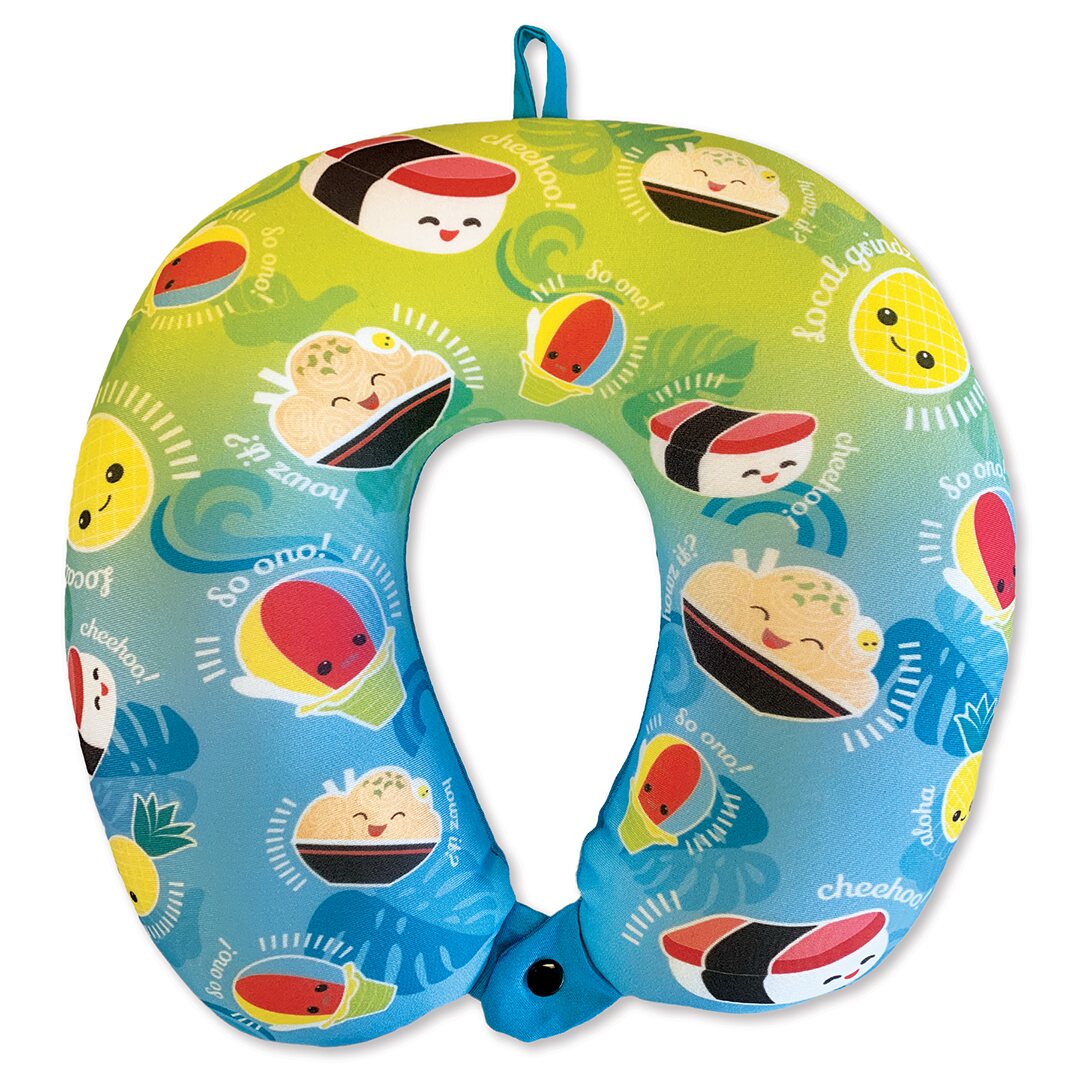 Local Grindz Neck Pillow | Soft & Supportive Travel Aid – Our Island ...