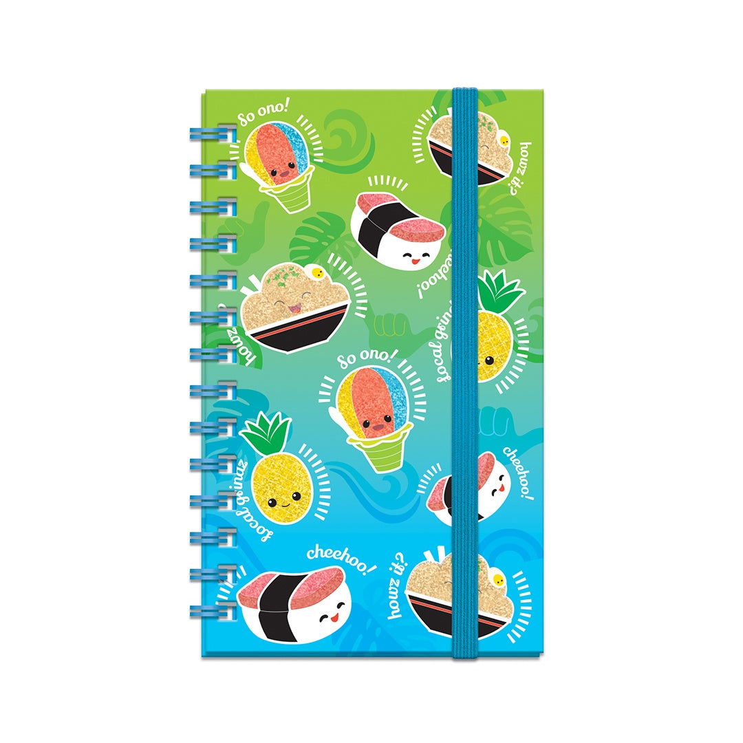 Notebook with Elastic Band Local Grindz | Colorful Hardcover – Our ...