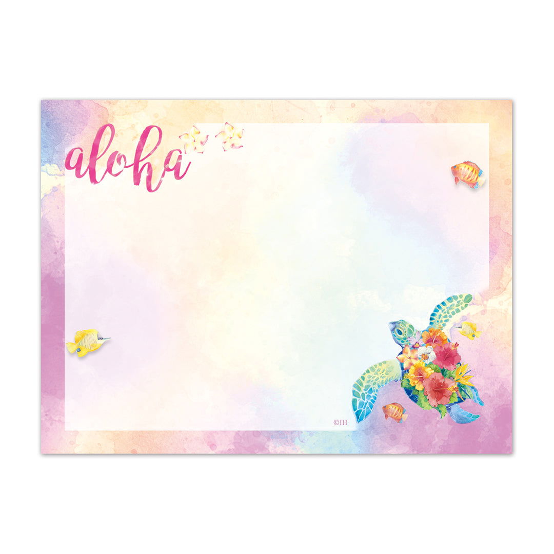 Watercolor Honu Stick’n Notes | Island-Inspired Notepad – Our Island ...
